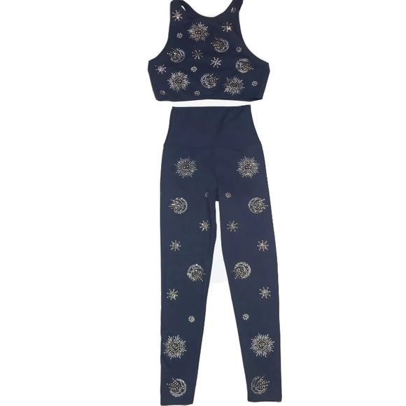 Beach Riot | Pants & Jumpsuits | Beach Riot Sport Set Blue Gold ...